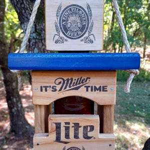 Miller Lite Beer Bottle Easy Fill Bird Feeder - Etsy