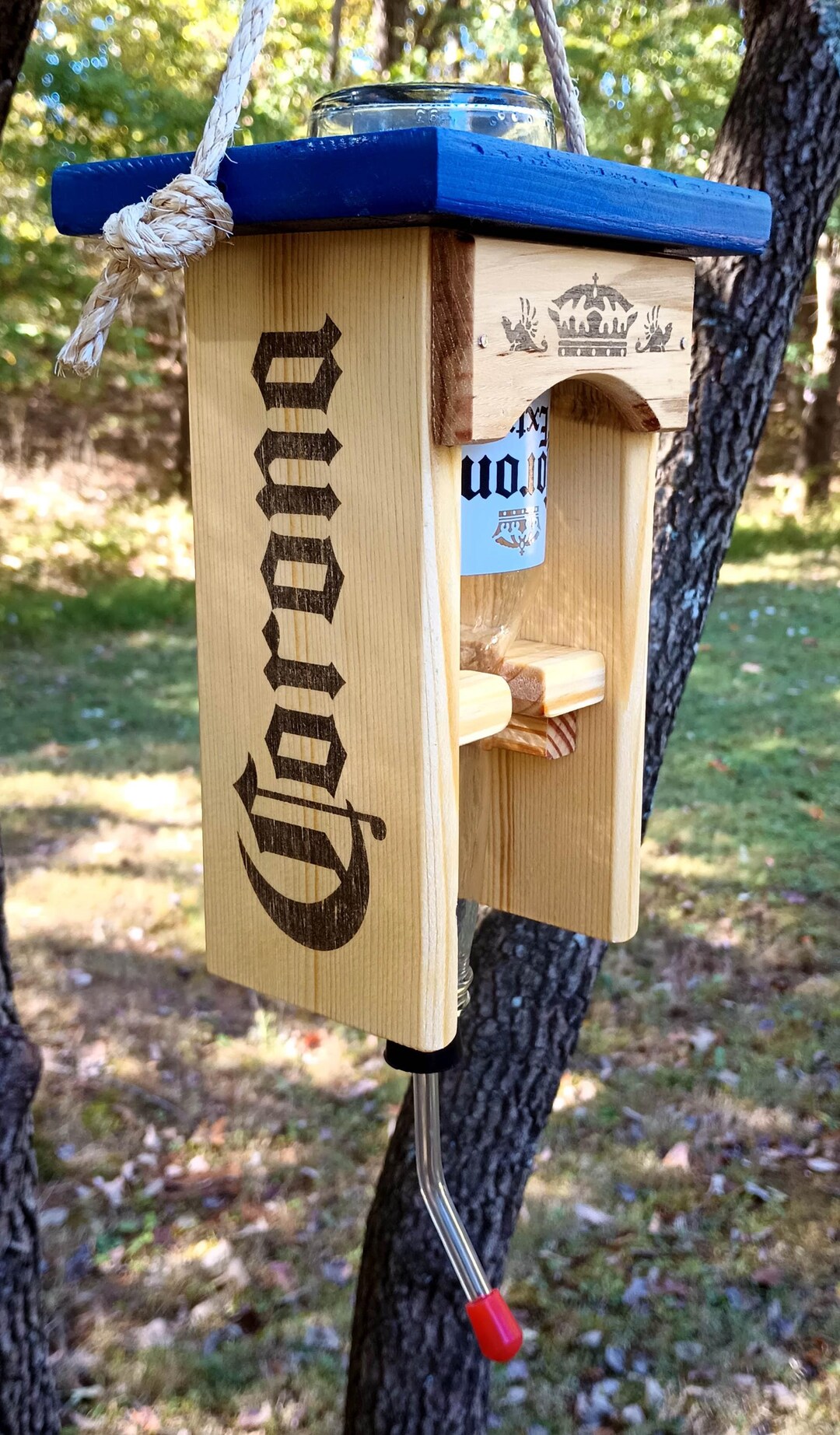 Corona Beer Bottle Hummingbird Feeder - Etsy