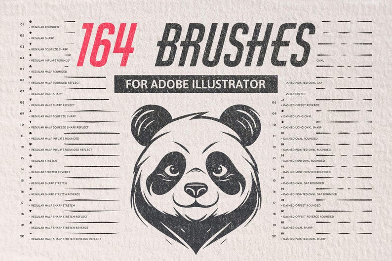 164 Cartoon Vector Brushes for Adobe Illustrator - Etsy