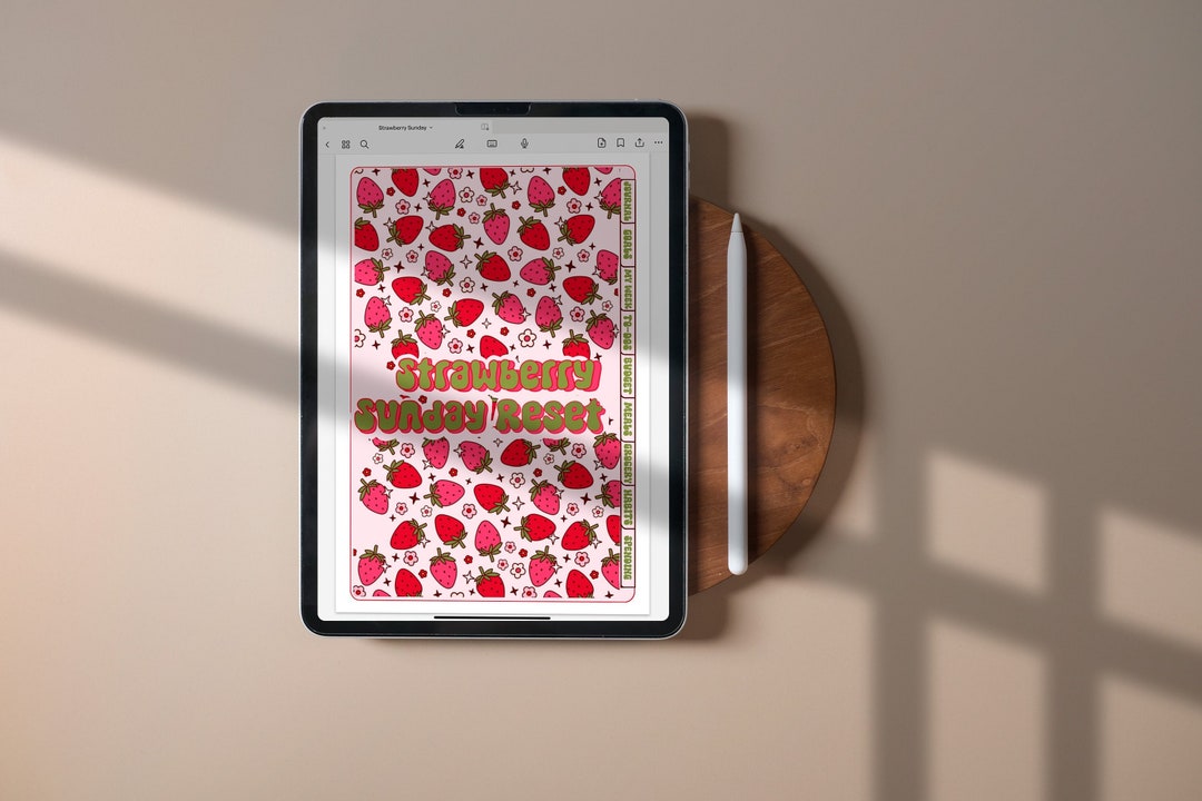 Digital Weekly Planner for Ipad, Sunday Reset Weekly Digital Planner ...