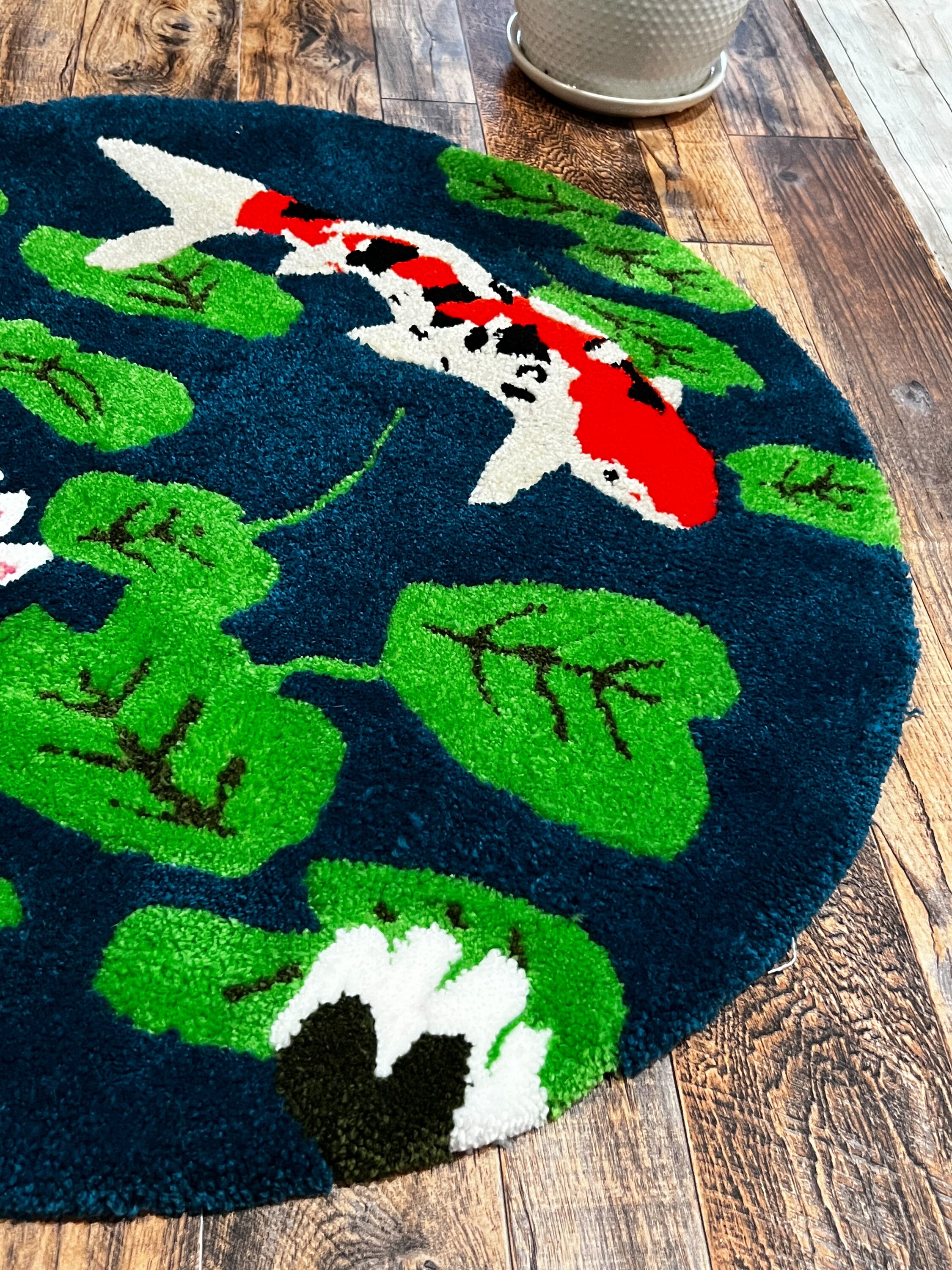 Japanese Koi Pond Rug - Etsy