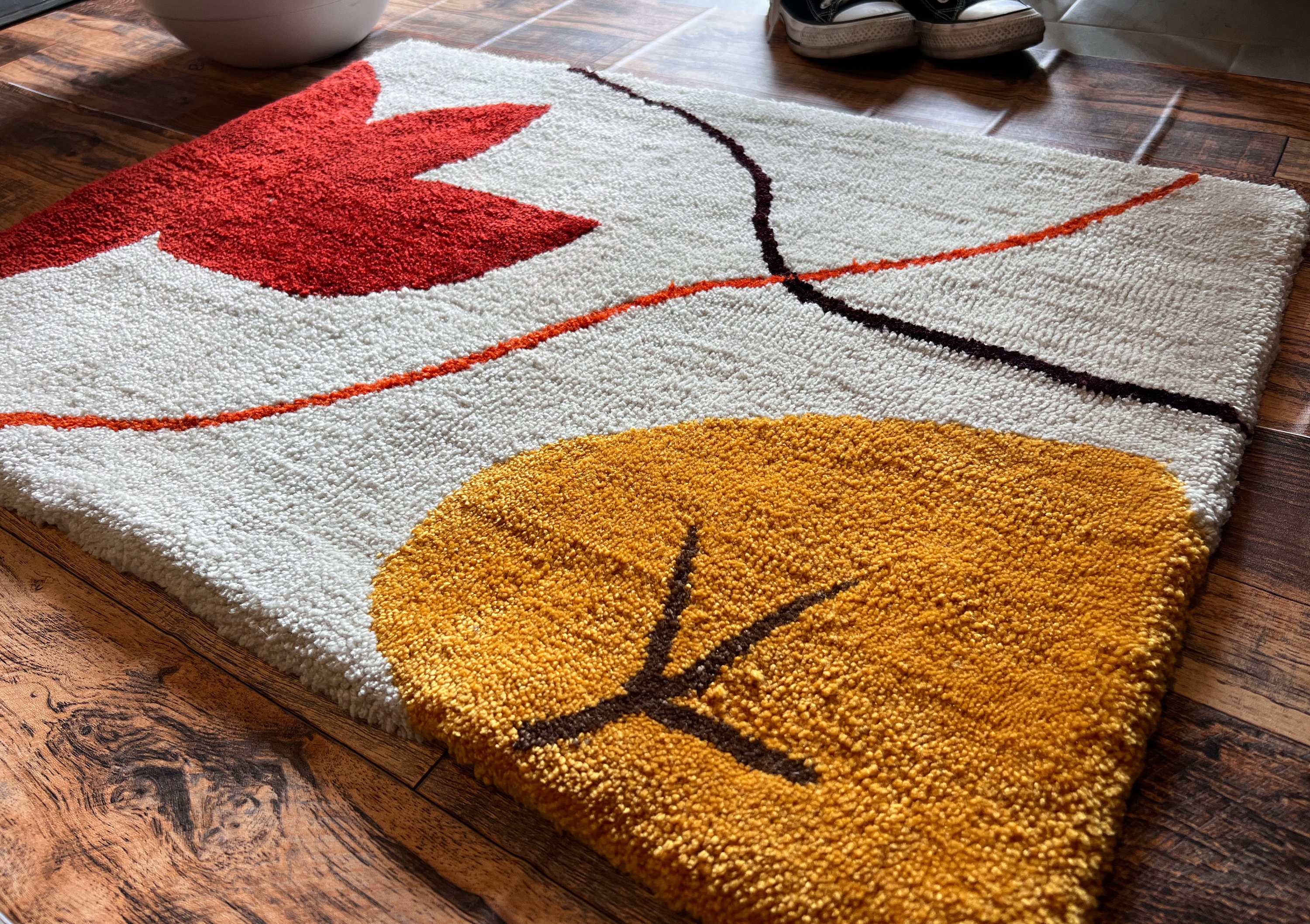 Fall Leaves Rug - Etsy