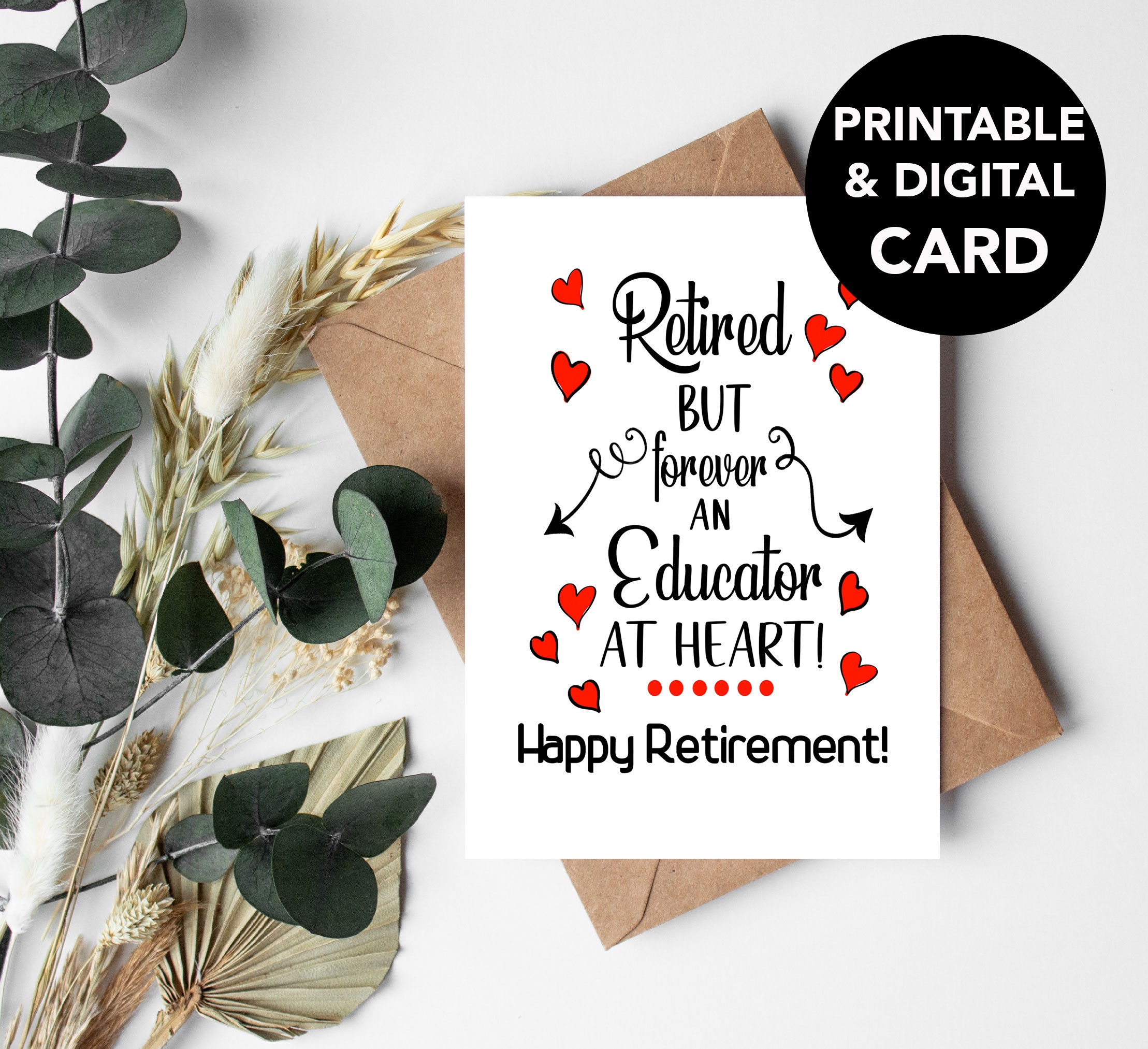 Principal Retirement Card Printable, Superintendent Retirement Card ...