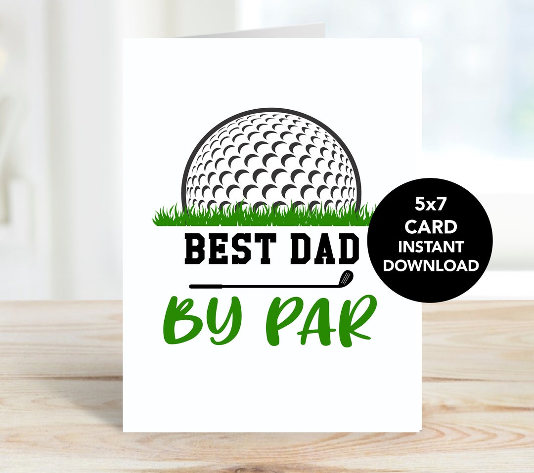 Printable Father's Day Card Golf, Father's Day Card, Funny Golf-themed ...
