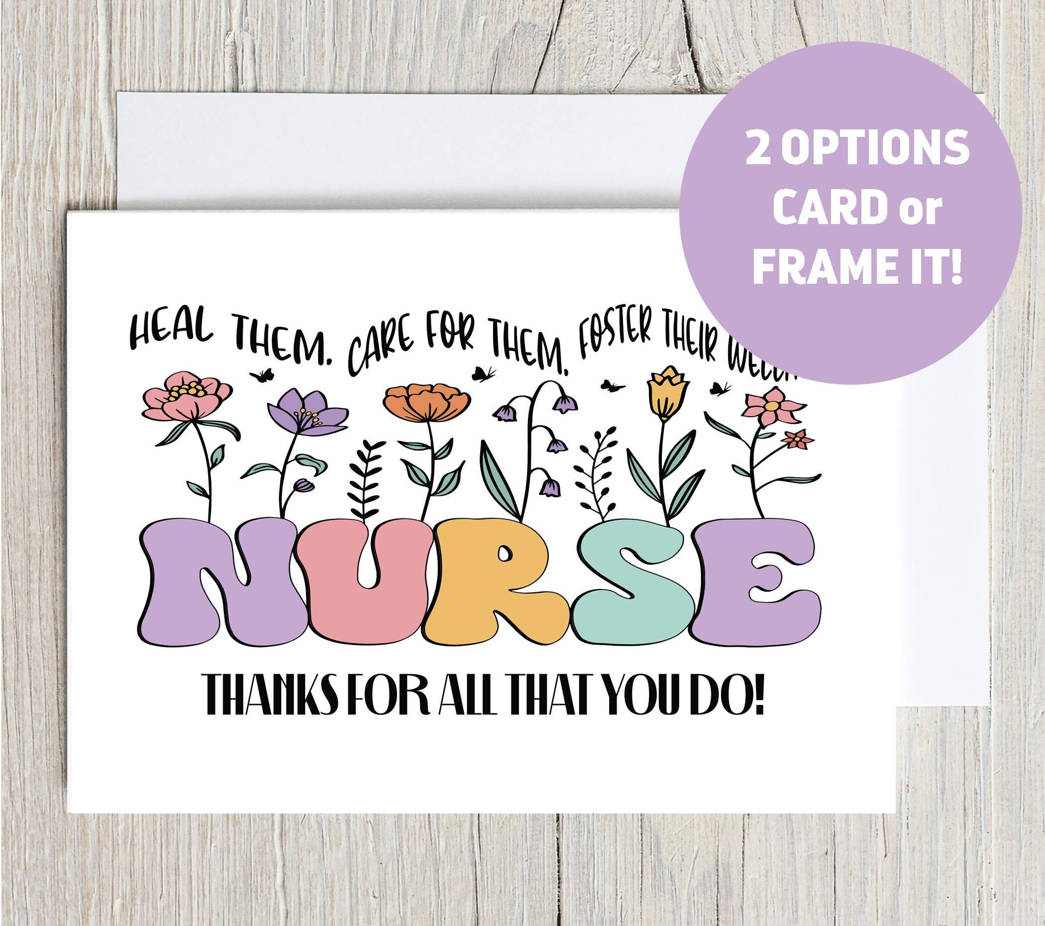 Nurses Week Card Printable, Happy Nurses Week, RN Thank You Card, Nurse Appreciation Card ...