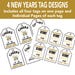 New Year Gift Tags, 2025 New Years Tags for Work, Ring in the New Year ...