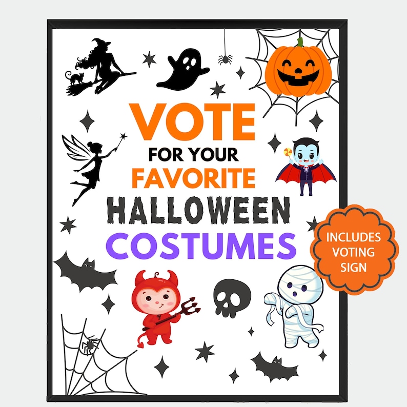 Halloween Costume Certificates, Halloween Costume Voting Ballots ...