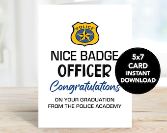 Police Academy Graduation Gift, Look at You Graduating Card, New Law ...