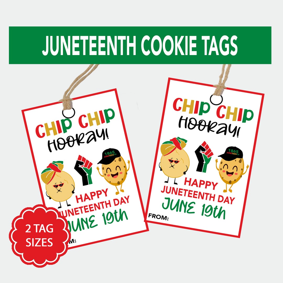 Juneteenth Tags, Juneteenth Cookie Tags, Juneteenth Gift Tags, June 19 ...
