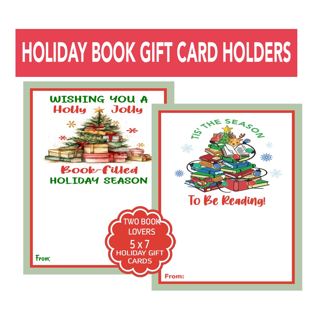 Book Gift Card Holders, Librarian Gift Card Holder, Book Lovers Gift ...