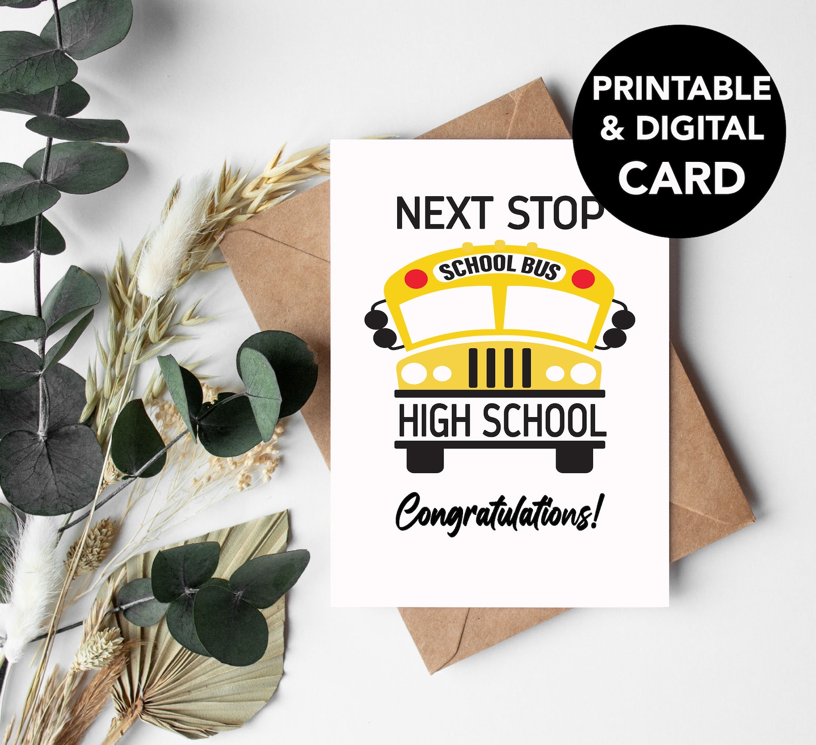 Grade 8 Graduation Card Printable, Grade 8 Grad 2025 Card, Middle ...