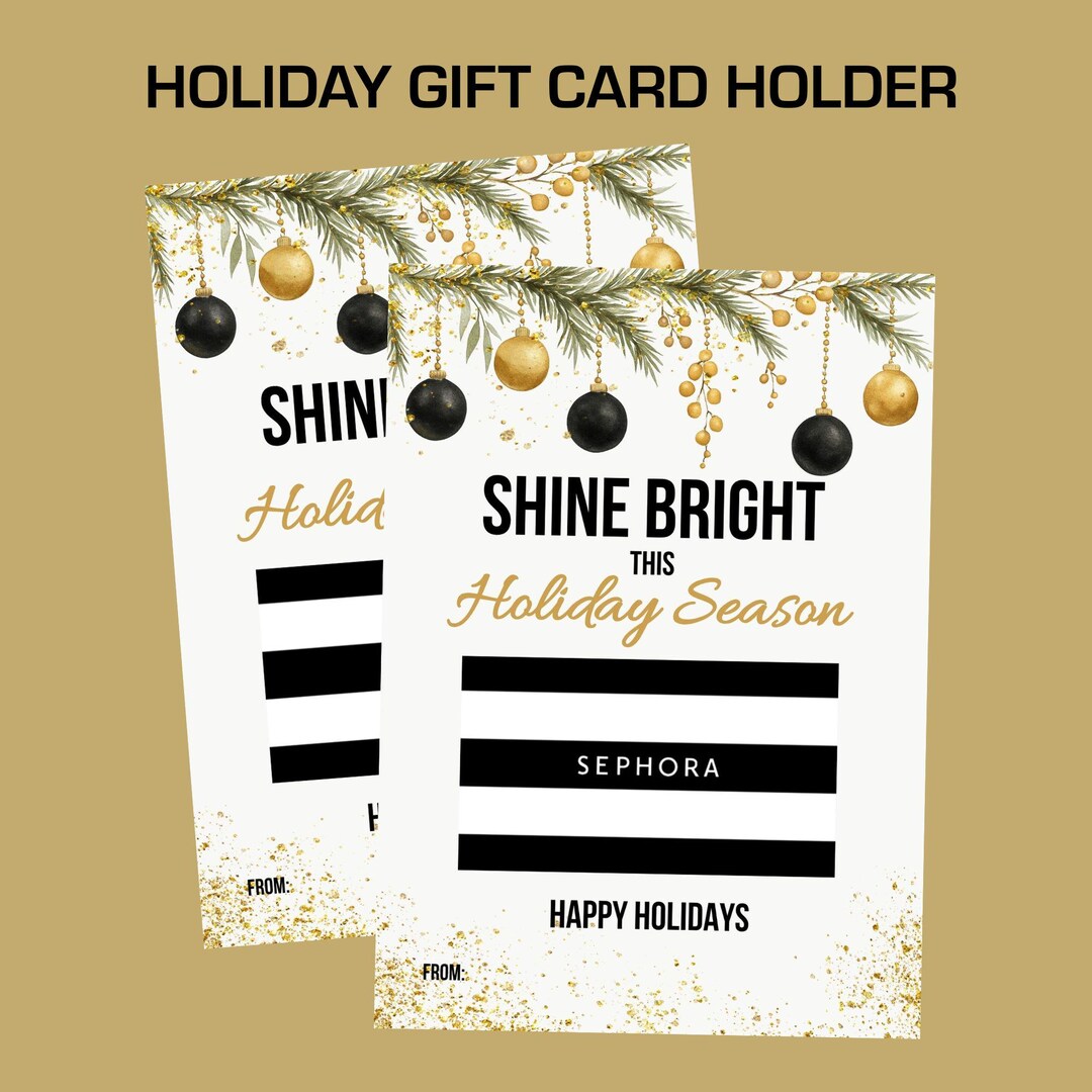 Sephora Gift Card Holder, Teacher Gift Card Holder, Beauty Gift Card ...