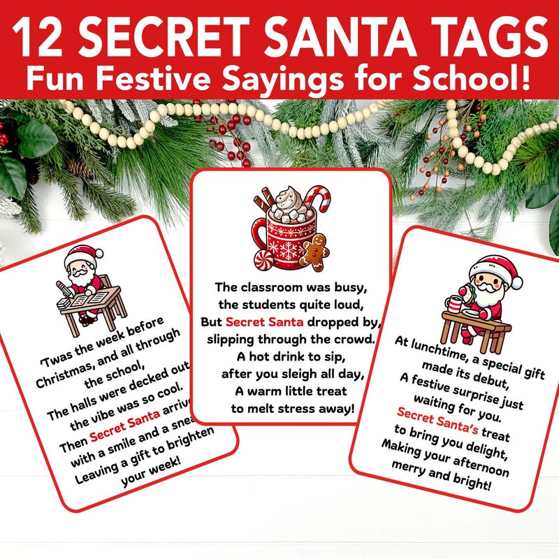 Secret Santa Funny Note - Etsy