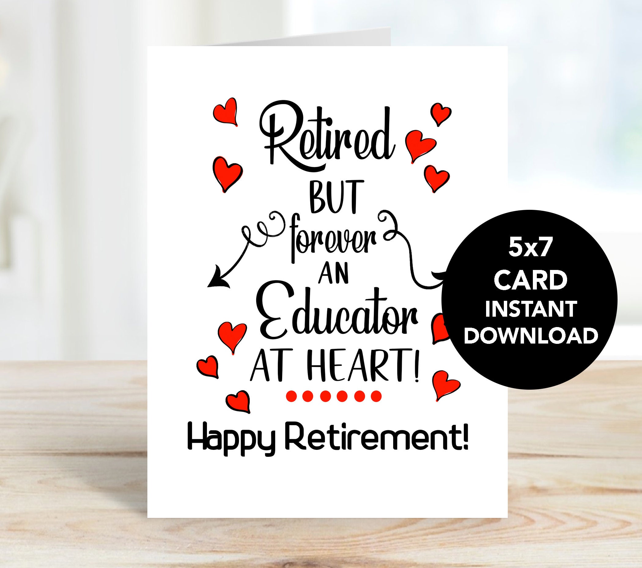 Principal Retirement Card Printable, Superintendent Retirement Card ...