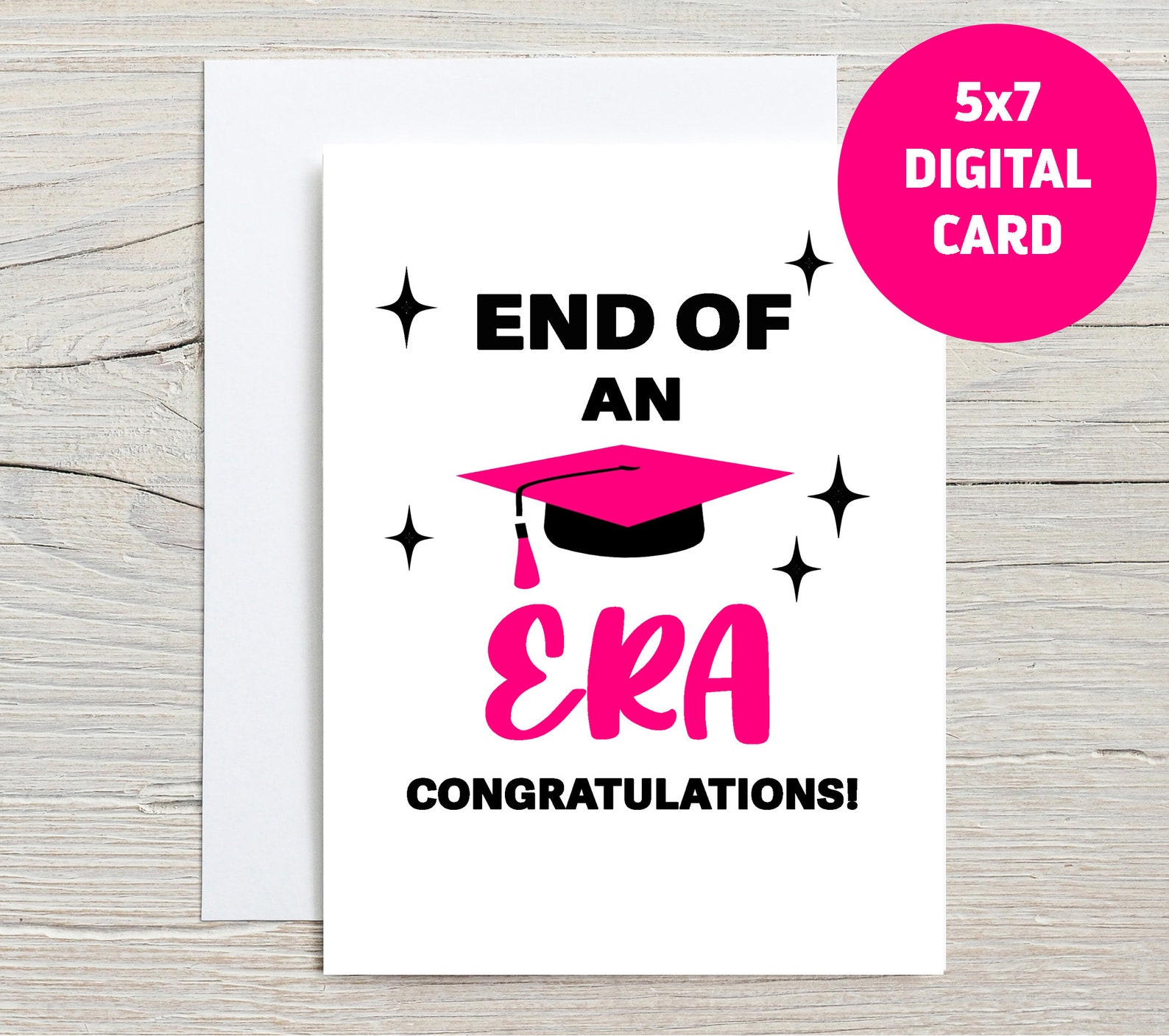 Graduation Card Printable, Graduation Era Card, High School Grad Card ...