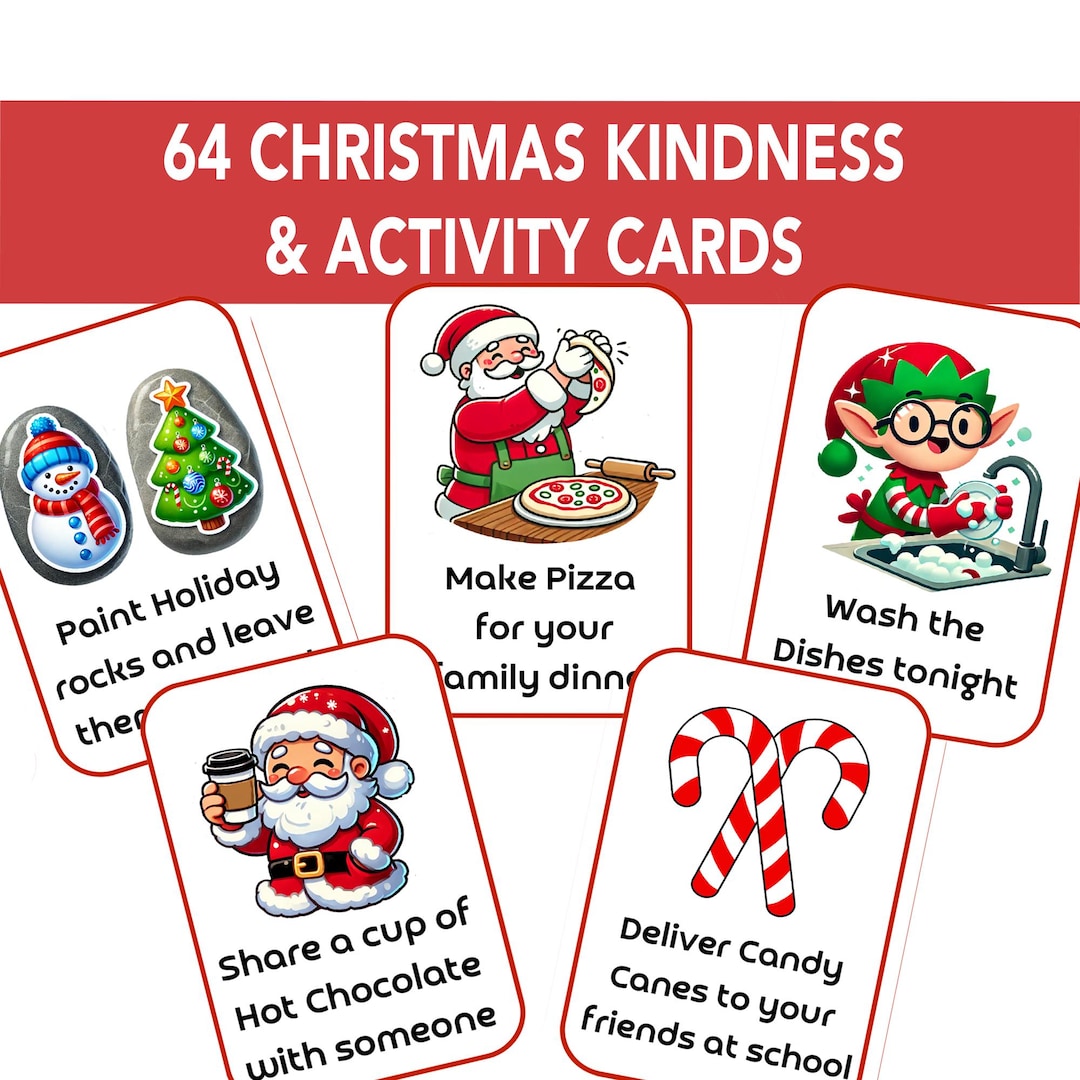 Kindness Cards, Holiday Kindness Cards, Christmas Countdown Cards ...