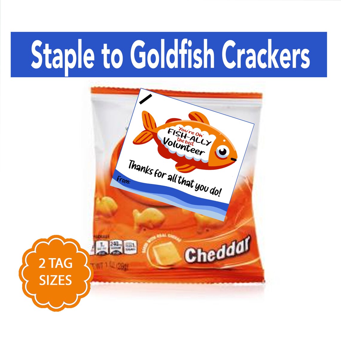 Volunteer Tags, Oh Fish Ally the Best Tags, Fish Tags, Thank You ...