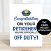 Retirement Card Printable, Digital Retirement Card, Card for Retiree ...