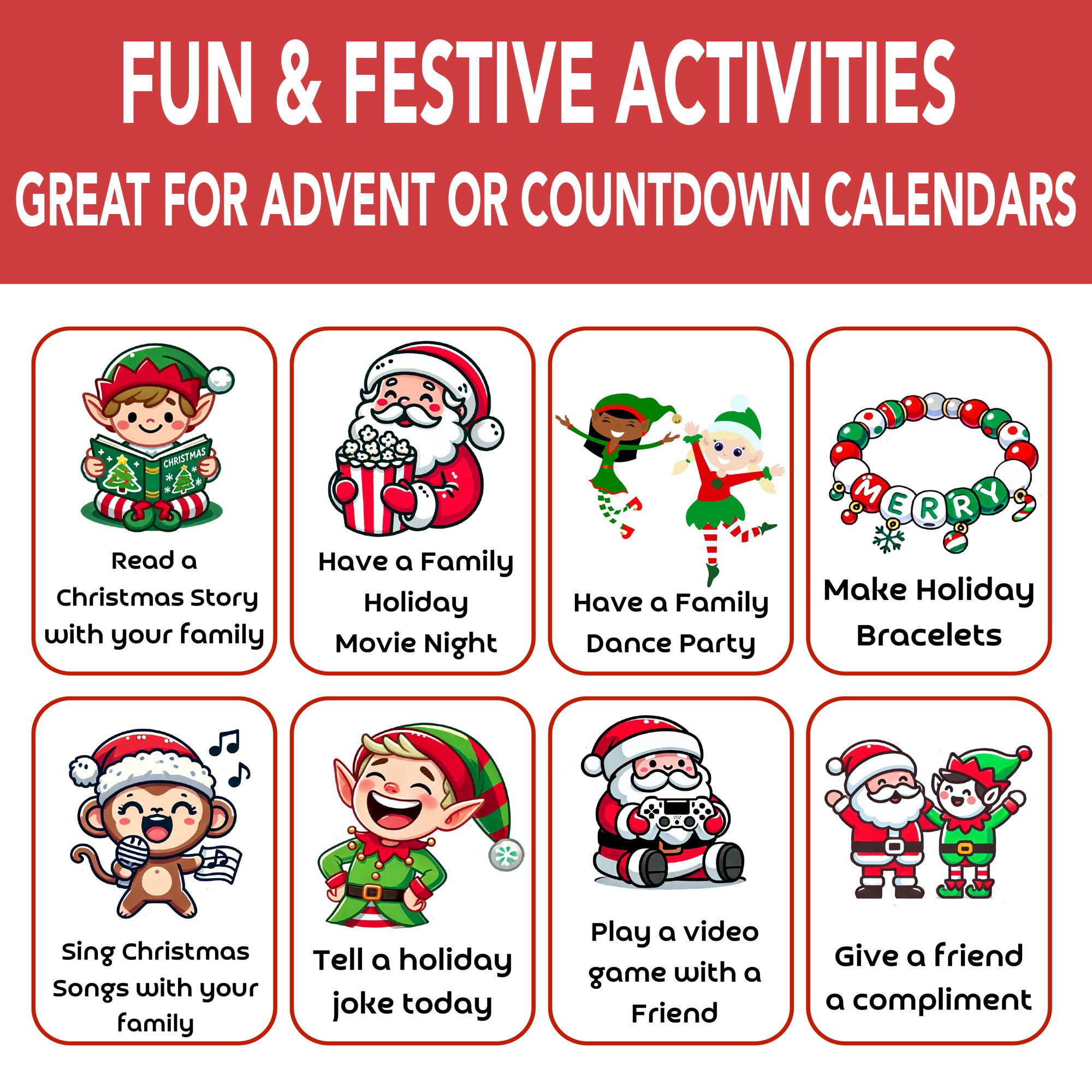 Kindness Cards, Holiday Kindness Cards, Christmas Countdown Cards ...