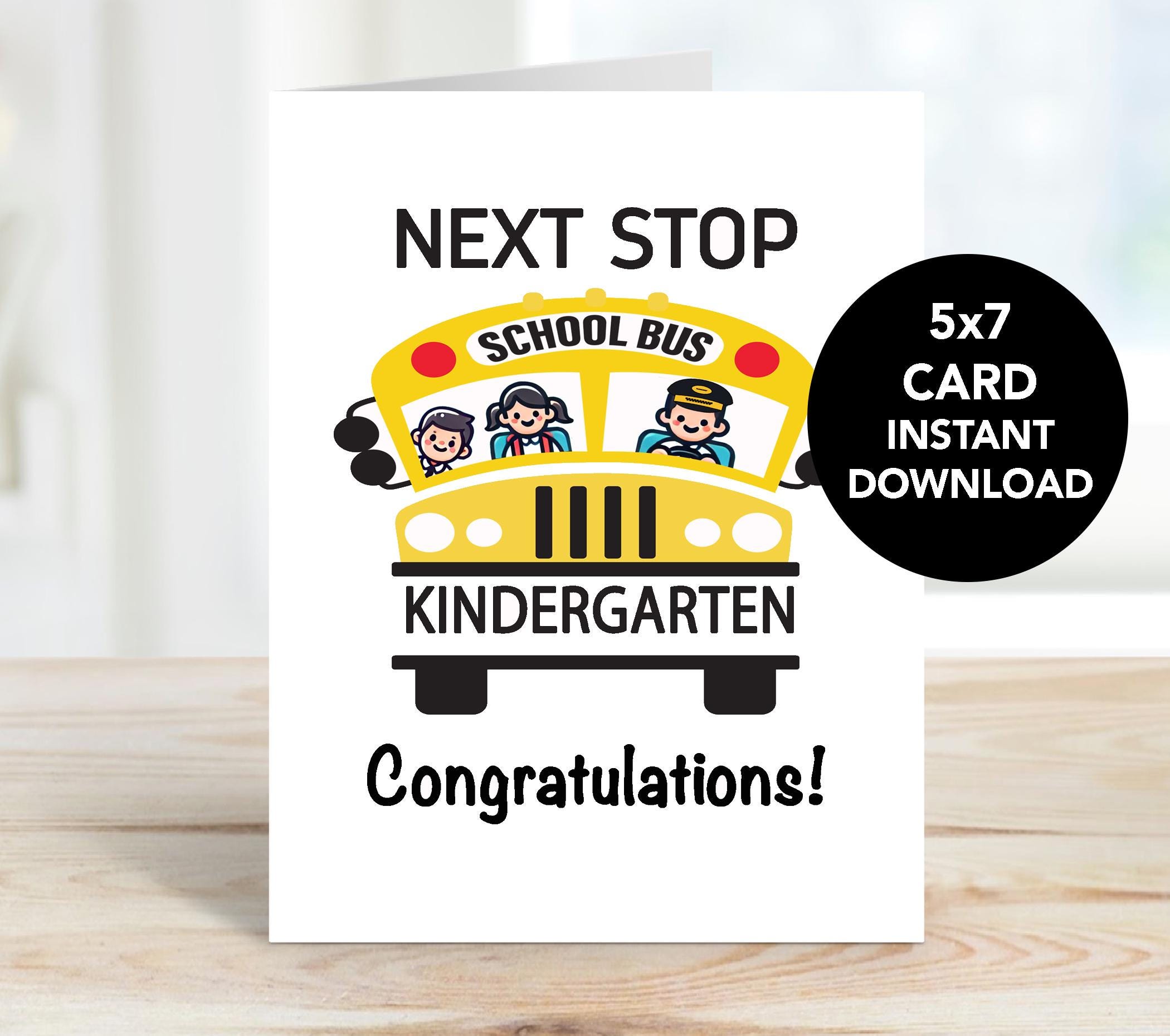Preschool Graduation Card, Kindergarten Card, Preschool Goodbye ...