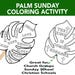 Palm Sunday Activity, Easter Activity, Palm Sunday Coloring, Holy Week ...