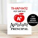Assistant Principal Card, Assistant Principal Appreciation Card ...