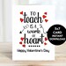 Teacher Valentine's Day Card, Printable Teacher Valentine, Digital Card ...