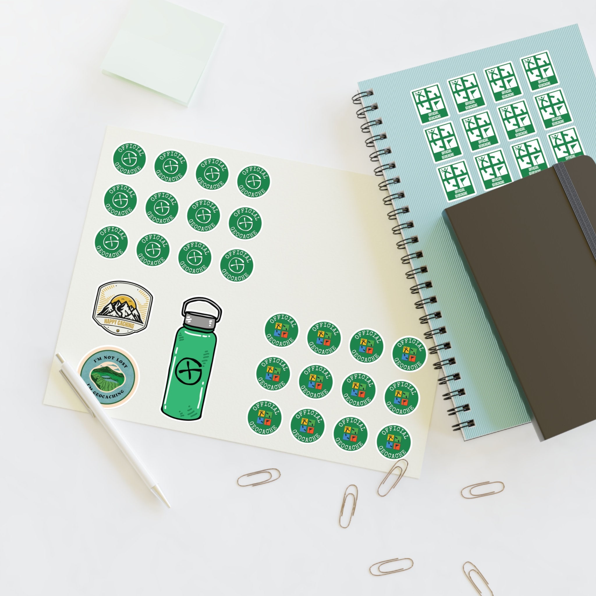 Official Geocache Vinyl Decal/sticker Sampler Sheet - Etsy