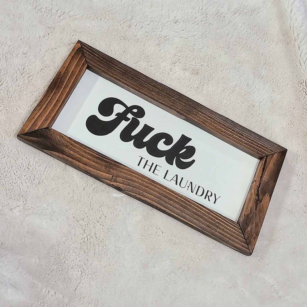 Handcrafted f the Laundry Wood Framed Sign - Etsy