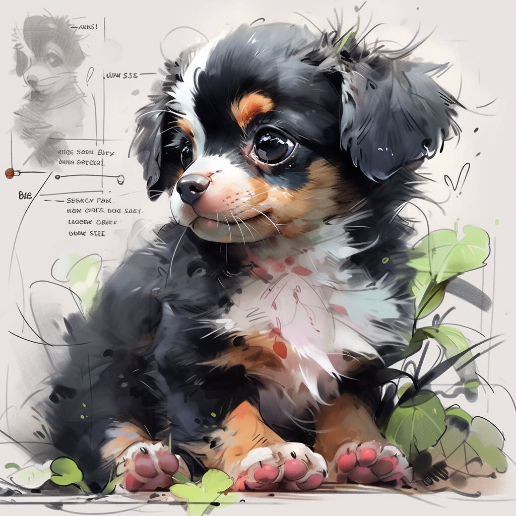 8k Masterpieces - 5x AI Dog Image File - Digital Jpg Download - Cute ...