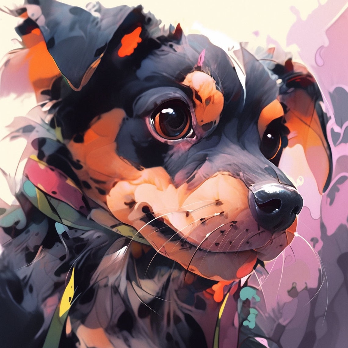 8k Masterpieces - 5x AI Dog Image File - Digital Jpg Download - Cute ...