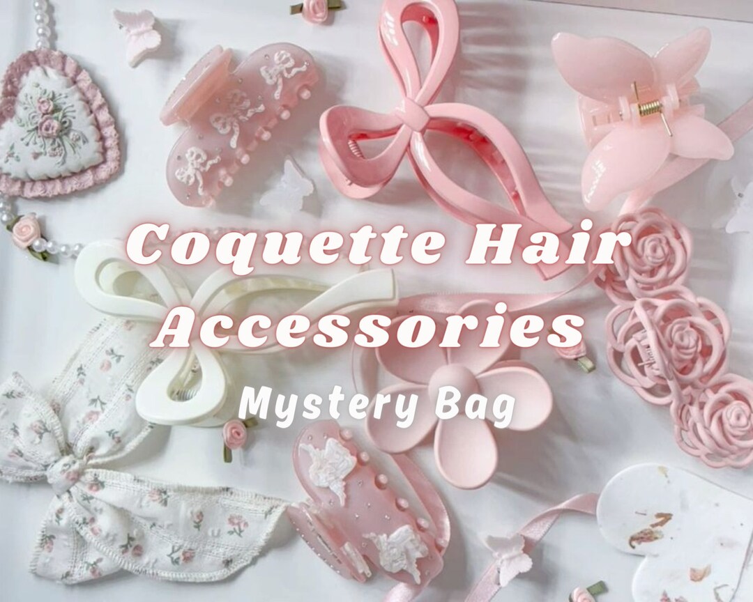 Coquette Hair Accessories Mystery Box Coquette Bows Hair Clips ...