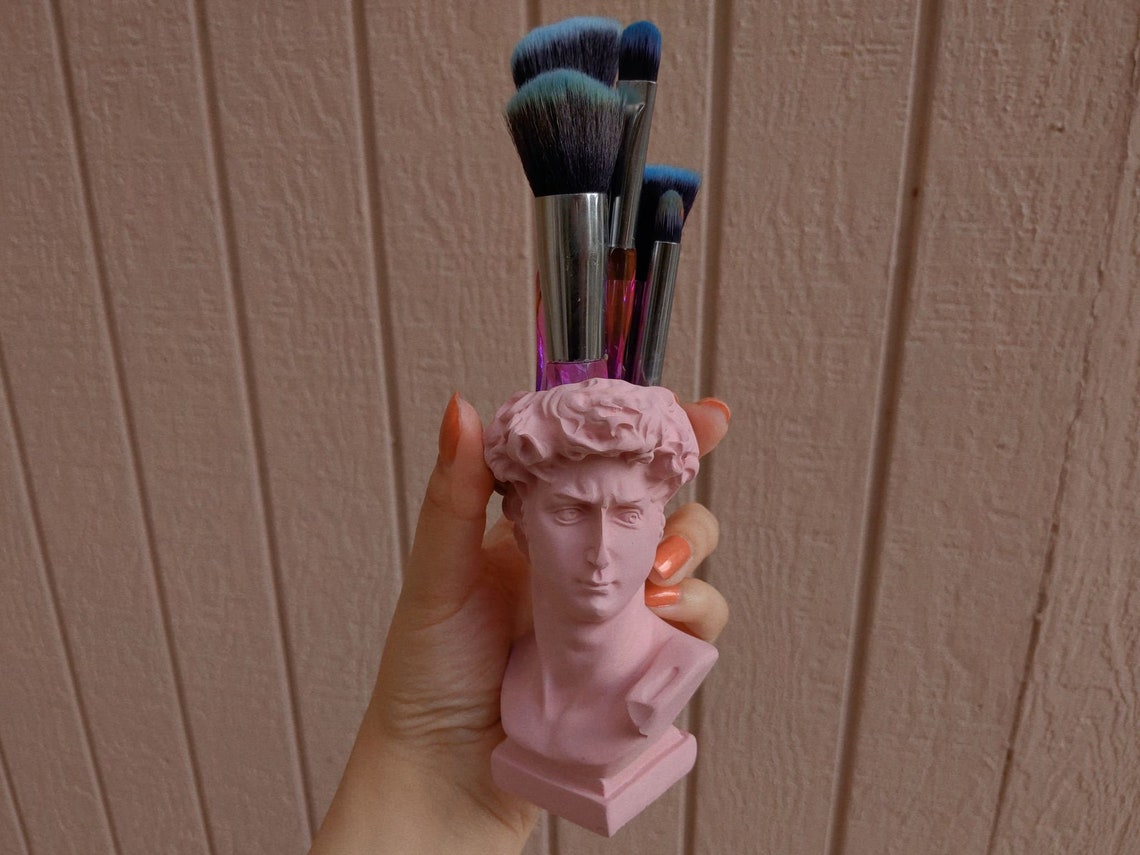 Pink David Statue Vase Dark Academia Decor Soft Girl - Etsy