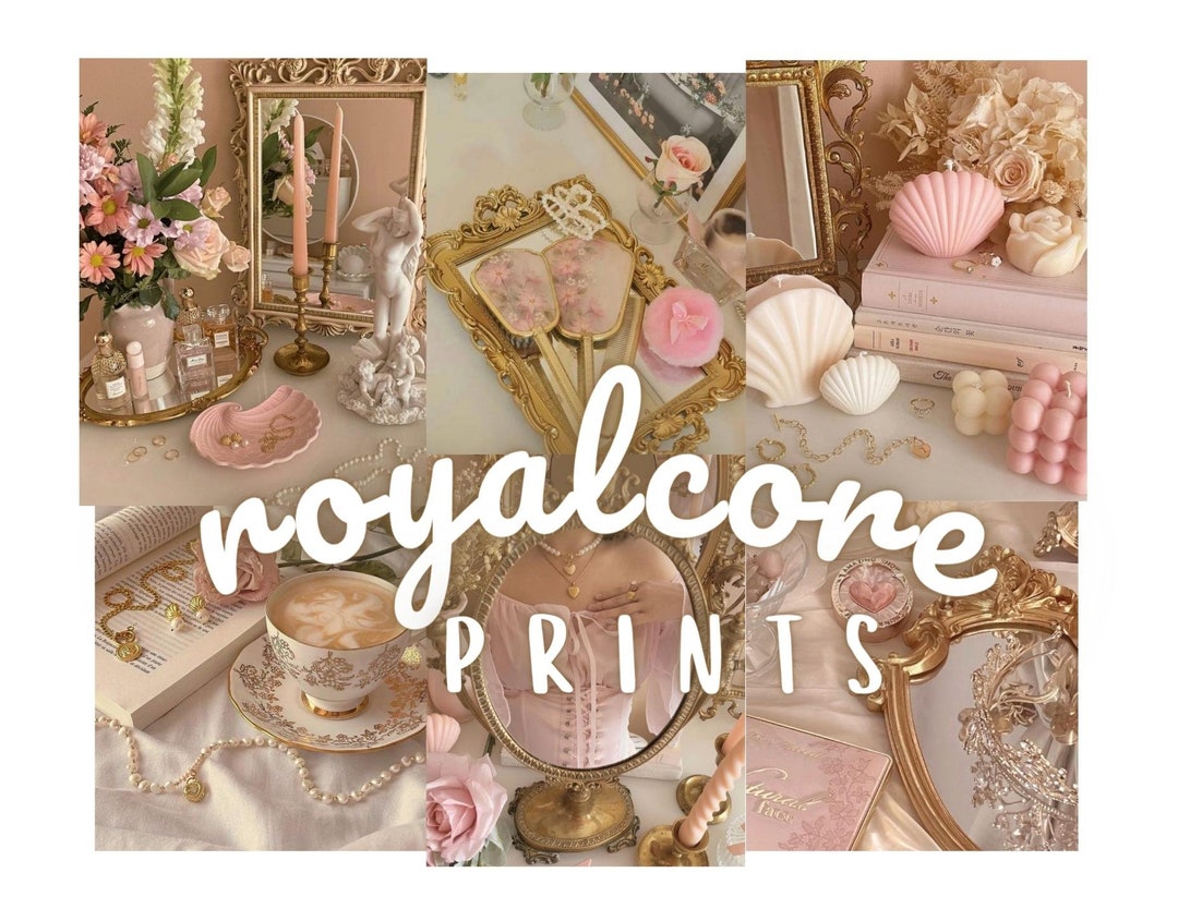 Royalcore Princesscore Aesthetic Photo Collage Kit, Aesthetic Room ...