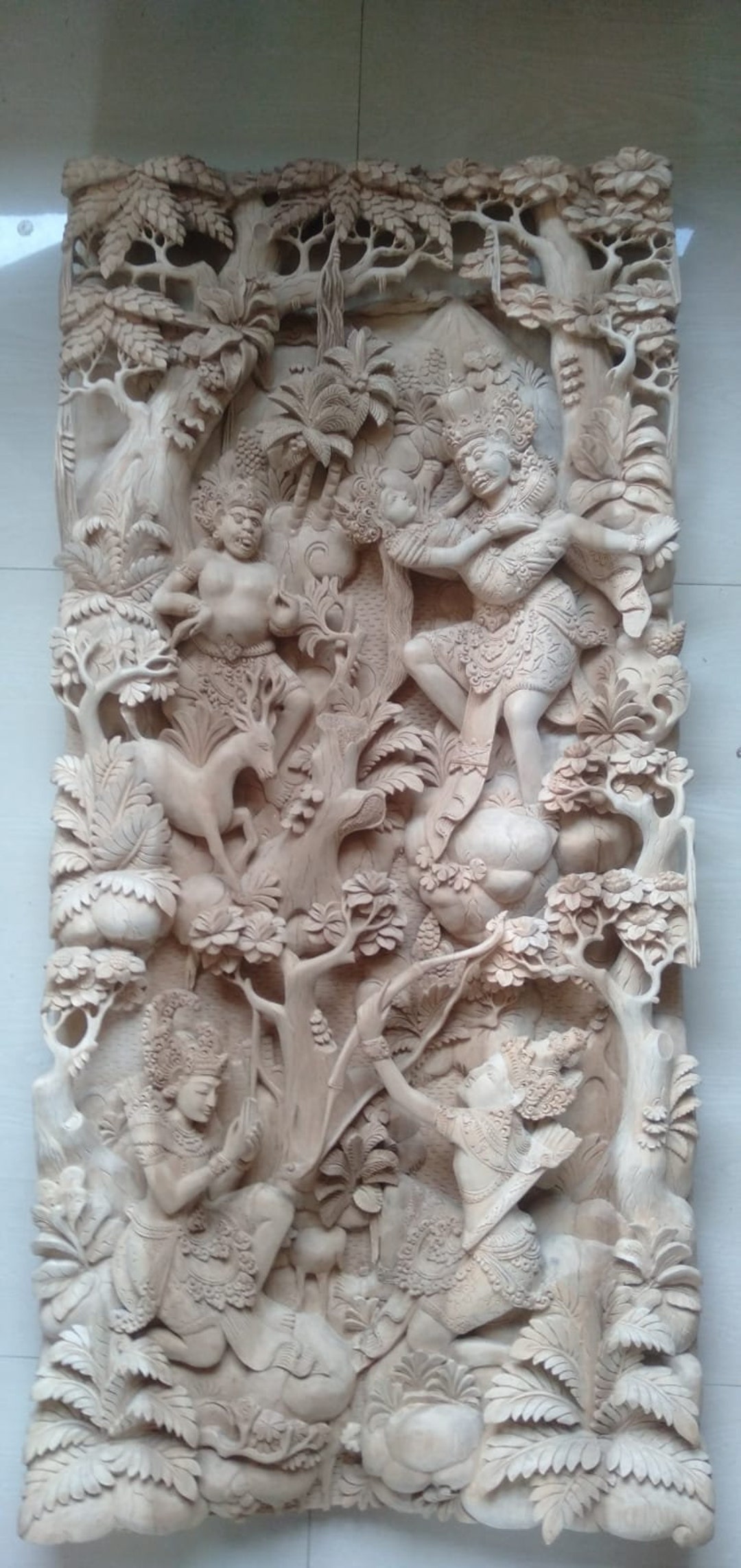 Relief Ramayana Relief 50cmx100cmx9cm - Etsy