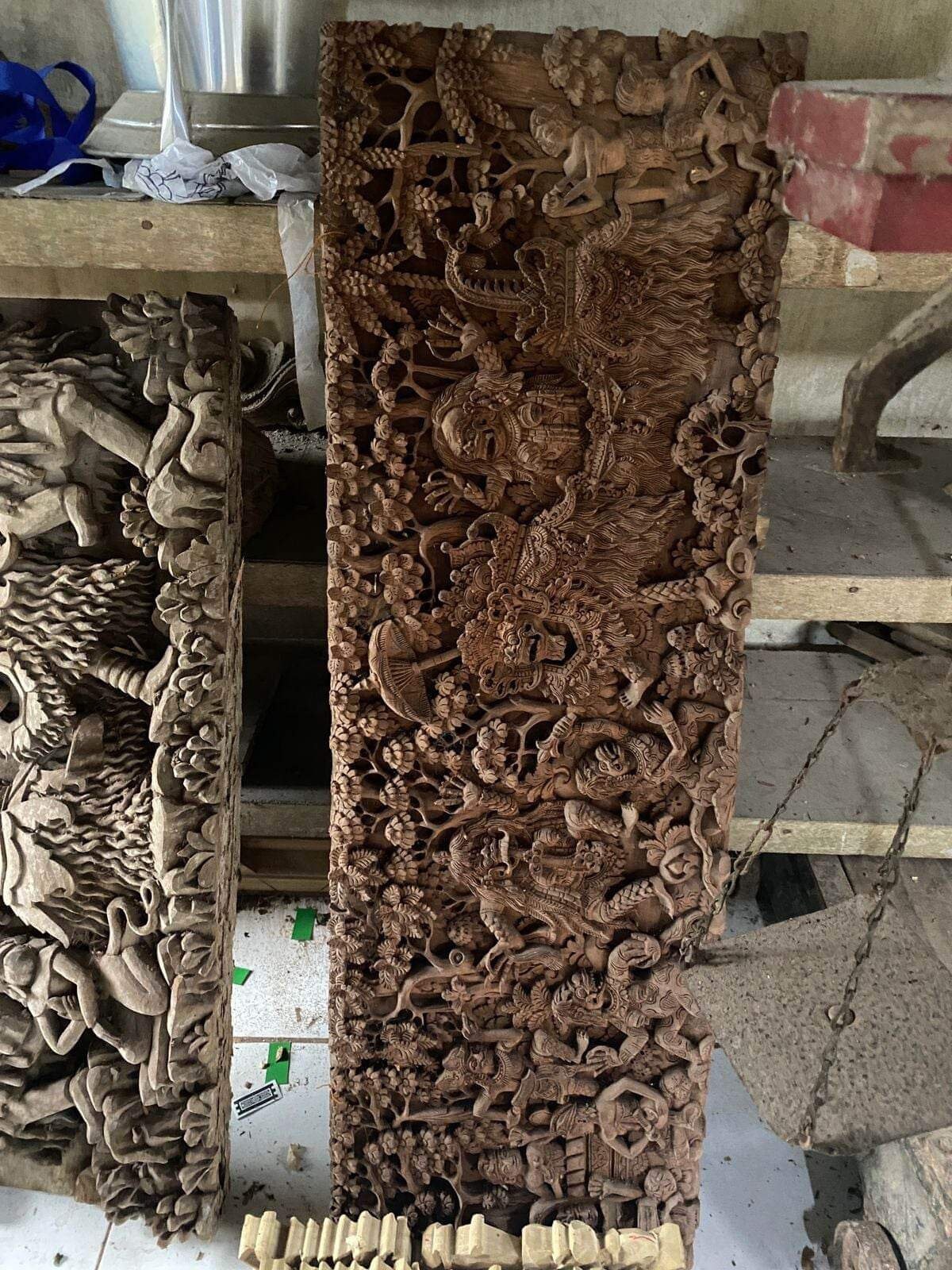 Barong, Rangda, Celuluk Dance Story of Barong and Rangda in Bali Wall ...