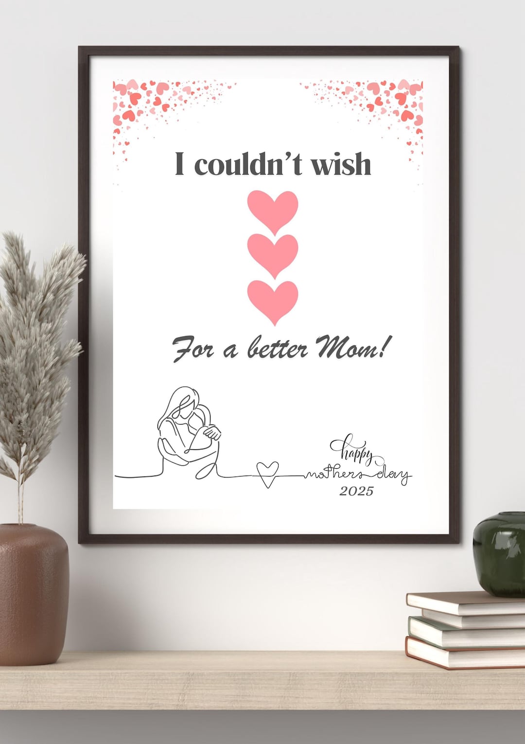 Mother's Day Art, Mommy Wall Art, Mother's Day Keepsake, Mother's Day ...