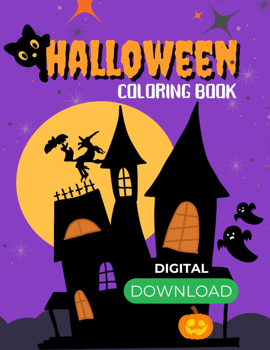 Halloween Coloring Book for Kids – 20 Fun Pages | Printable Activity ...