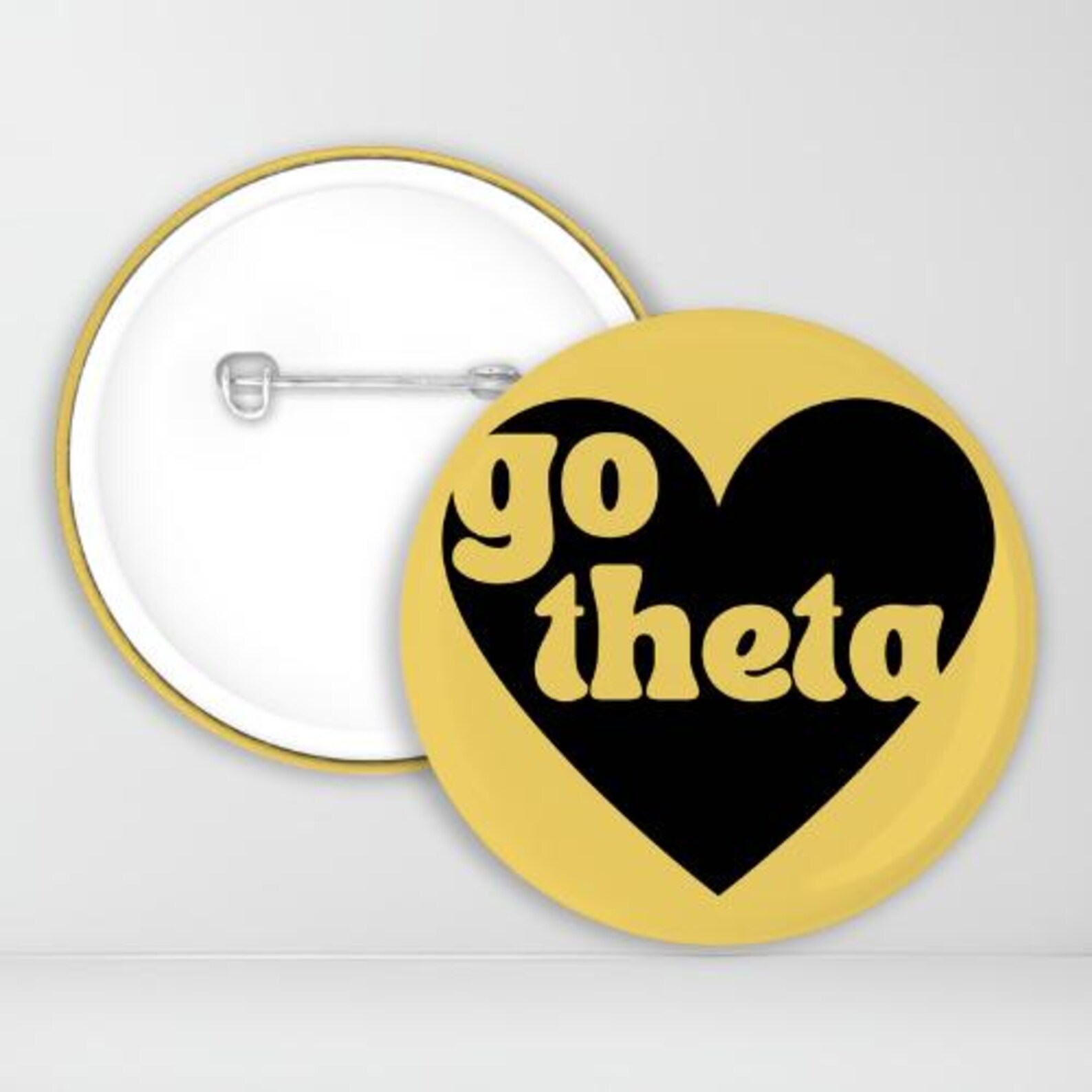 Kappa Alpha Theta Go Theta Pin-back Button | KAO | Bid Day Button ...