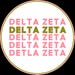 Stacked Delta Zeta Pin-back Button | DZ | Game Day Pin | Sorority ...