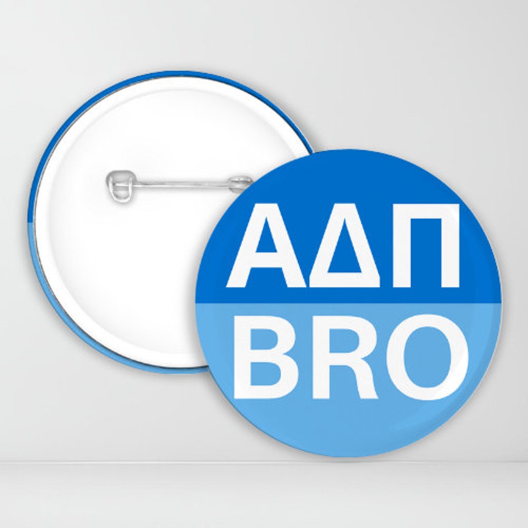 Alpha Delta Pi Brother Pin-back Button | Adpi | Family Collection ...