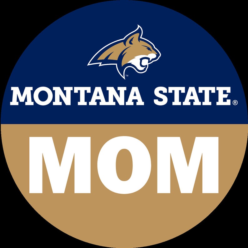 Montana State Mom Pin-back Button | Blue and Gold | Montana State ...