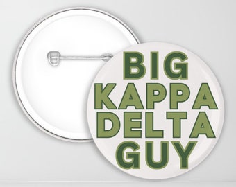 Coquette Kappa Delta Pin-back Button | KD | Sorority Button | Game Day ...