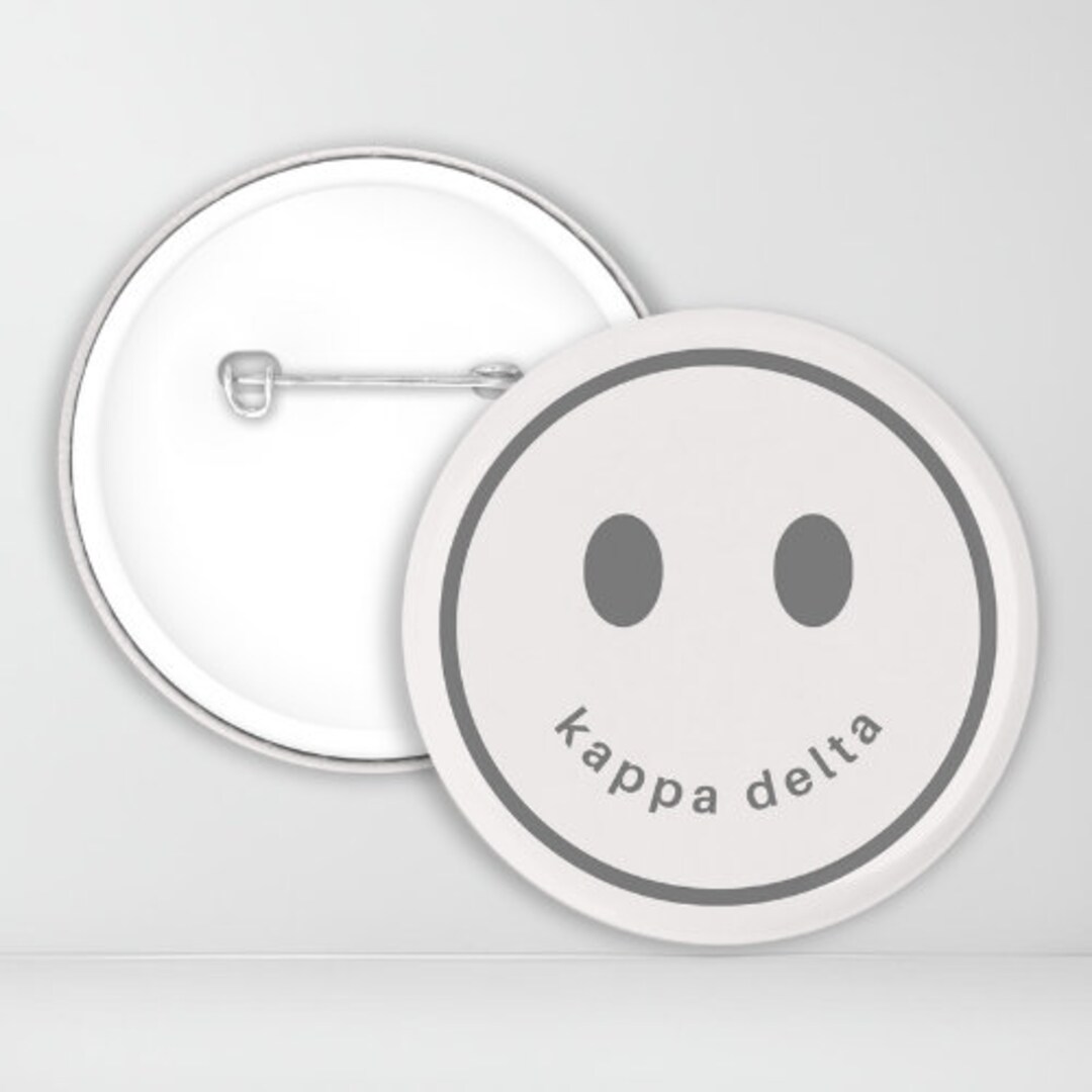 Pearl Smile Kappa Delta Pin-back Button KD Sorority Button Game Day Pin ...
