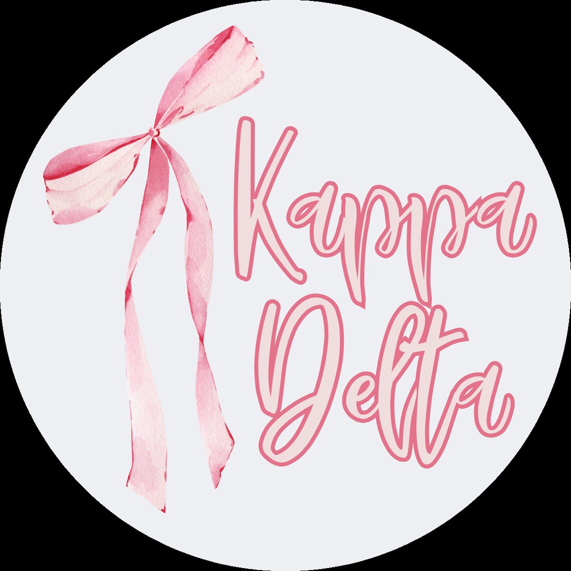 Coquette Kappa Delta Pin-back Button | KD | Sorority Button | Game Day ...