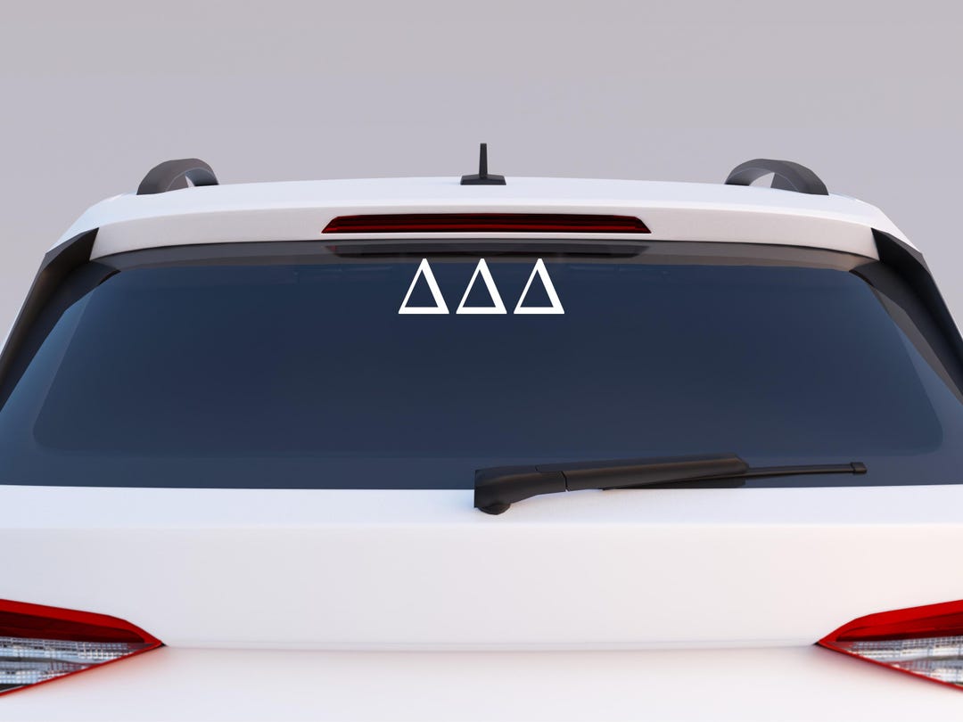 Tri Delta Greek Letter Sticker Decal | Car Decal | Laptop Decal ...