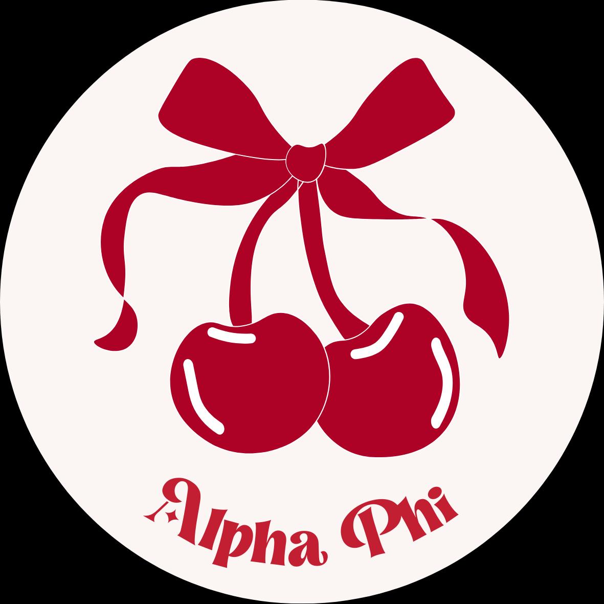 Alpha Phi Cherries Pin-back Button | Aphi | Game Day Pin | Sorority ...