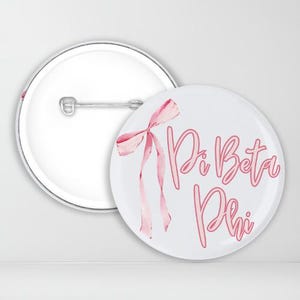 Coquette Pi Beta Phi Pin-back Button | Game Day Pin | Wine and Silver ...