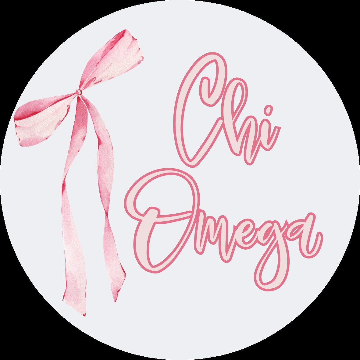 Coquette Chi Omega Pin-back Button | Game Day Pin | Sorority Pinback ...