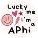 Lucky Me I'm A Aphi Pin-back Button | Alpha Phi | Game Day Pin ...